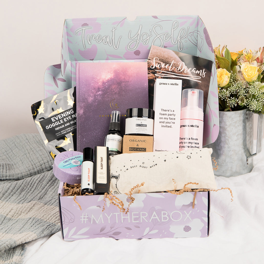 August 2020 - "Sweet Dreams" Box – TheraBox - Self Care Subscription Box
